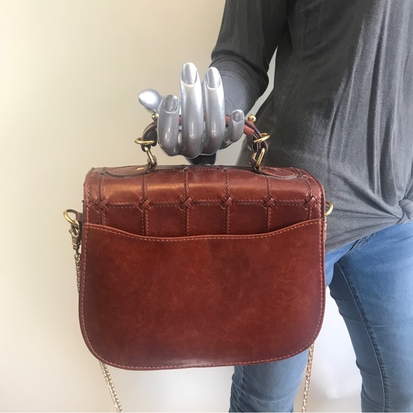 Verucci | Bags | Verucci Collection Brown Leather Crossbody Bag Purse ...